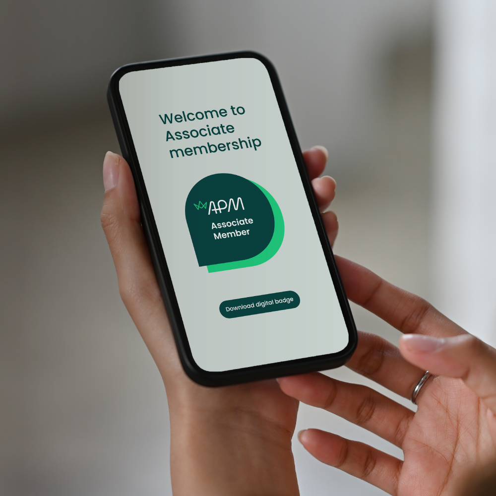 What are APM digital badges?